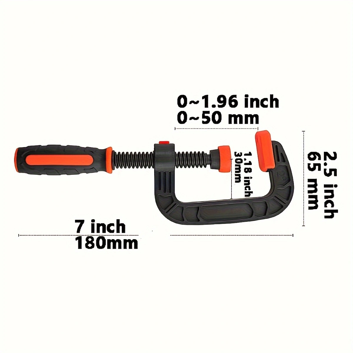 2pcs 7 Inch Spring Clamps for Woodworking Wood Clamps with Powerful ...
