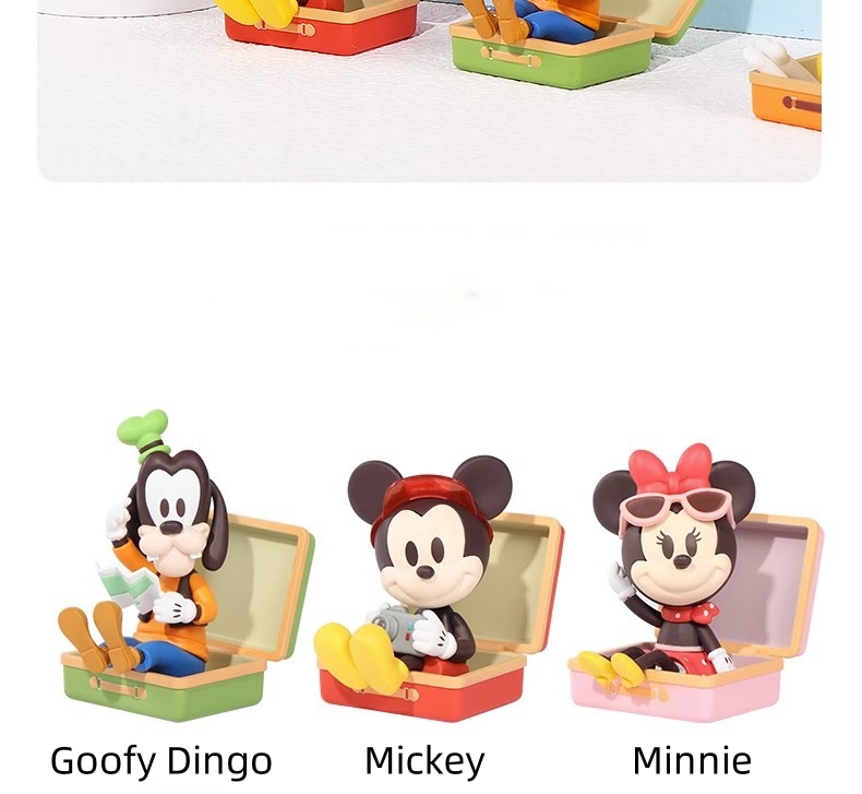 MINISO Mickey Travel Series Blind Boxes Toy Collection Gift Donald ...
