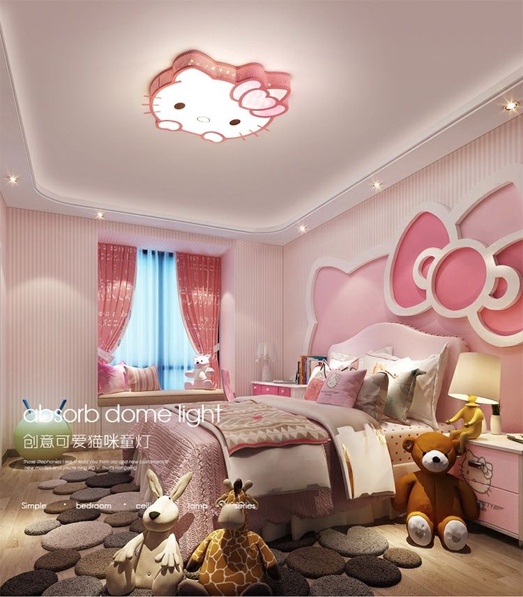 Kawaii Hello Kitty Ceiling Light Children Room Light Girl Princess ...