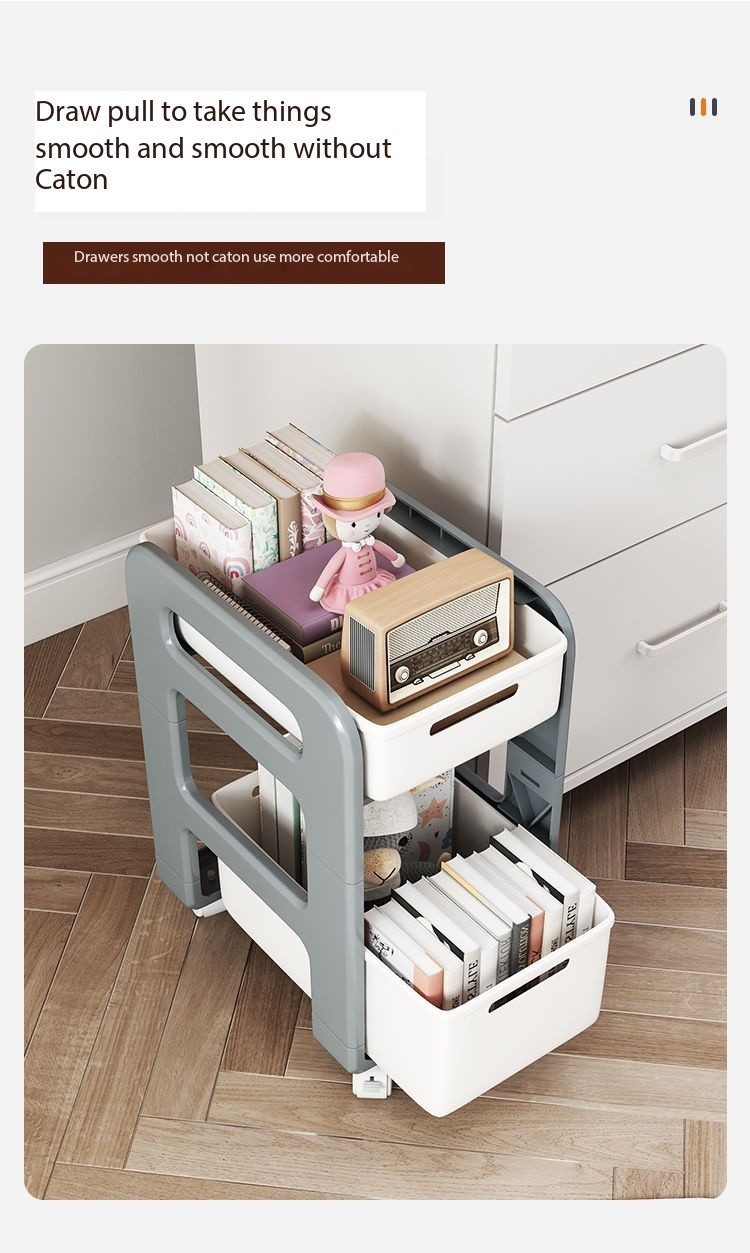 【SG】Undertable storage rack 4-wheel movable storage cart with storage ...