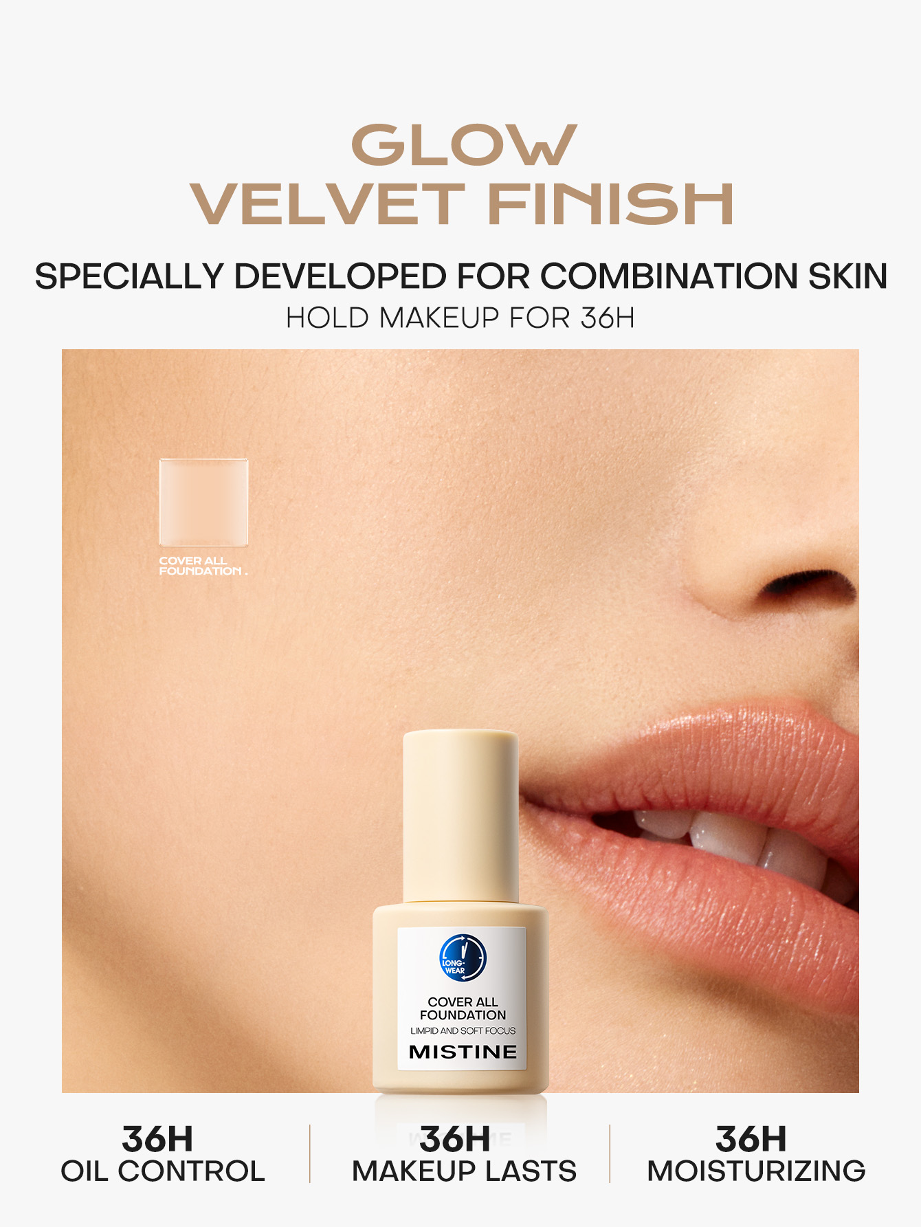 MISTINE NEW VERSION Liquid Foundation Matte face make up Foundation Oil ...