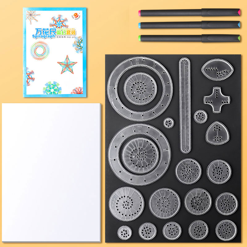 11/22pcs Spirograph Drawing Toys Set Interlocking Gears Wheels ...