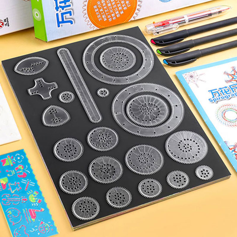 11/22pcs Spirograph Drawing Toys Set Interlocking Gears Wheels ...