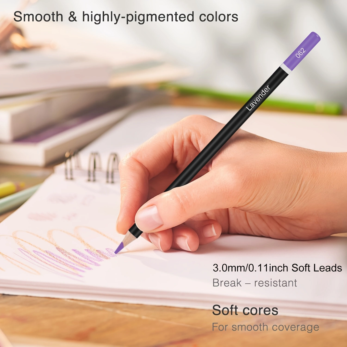 72-Color Colored Pencils for Adult Coloring Books, Back to School ...