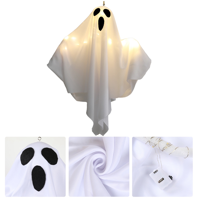1pc Halloween Ghost Led Light Hanging Ghost Light Halloween Decoration ...
