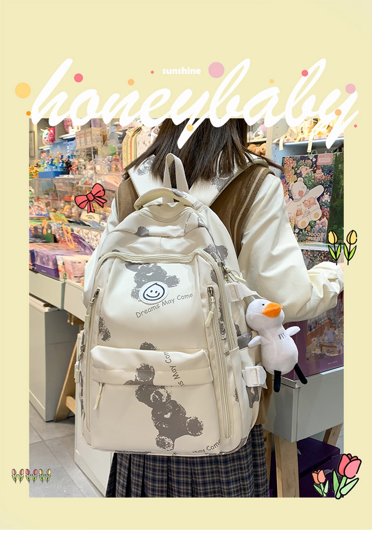 Ins New Style Backpack College Students Junior High School Students ...