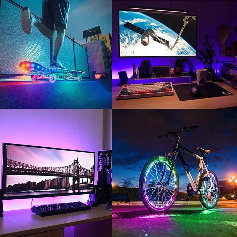 Portable 5V COB LED Strip Light with Battery Box for DIY Decoration ( 9 ...