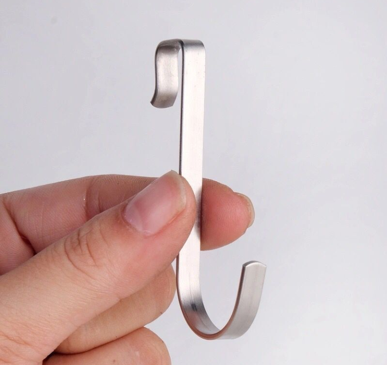 【现货】304 stainless steel S-shaped hook, square tube hook, household ...