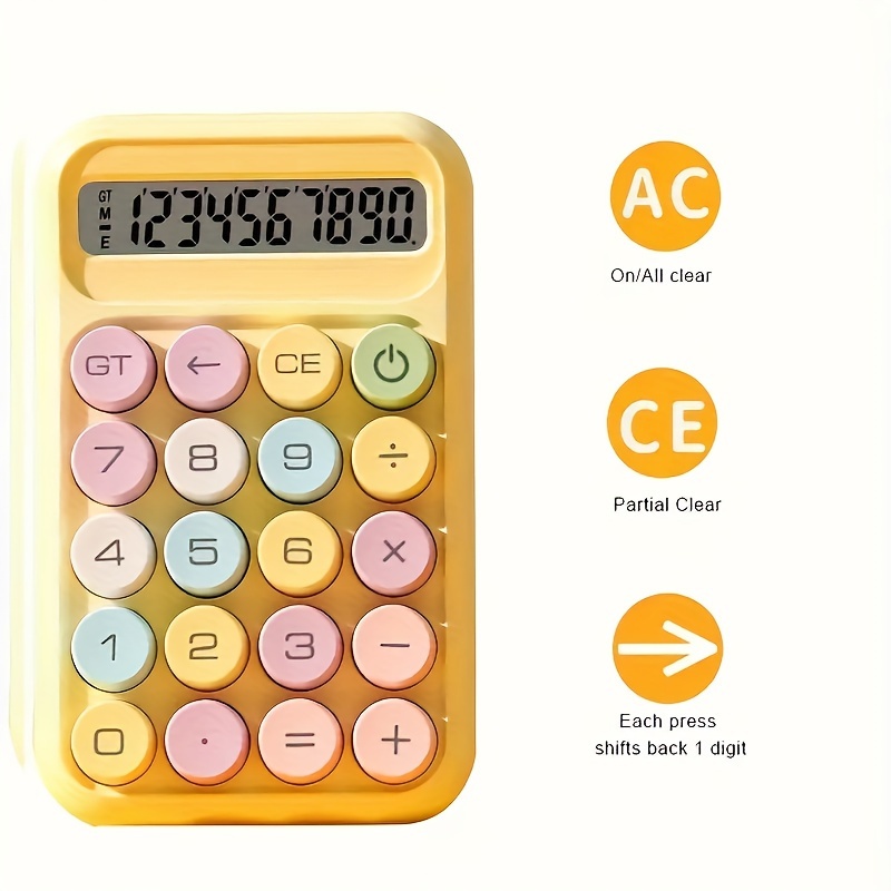 1pc Dopamine calculator, student portable mechanical keyboard, 10 digit ...