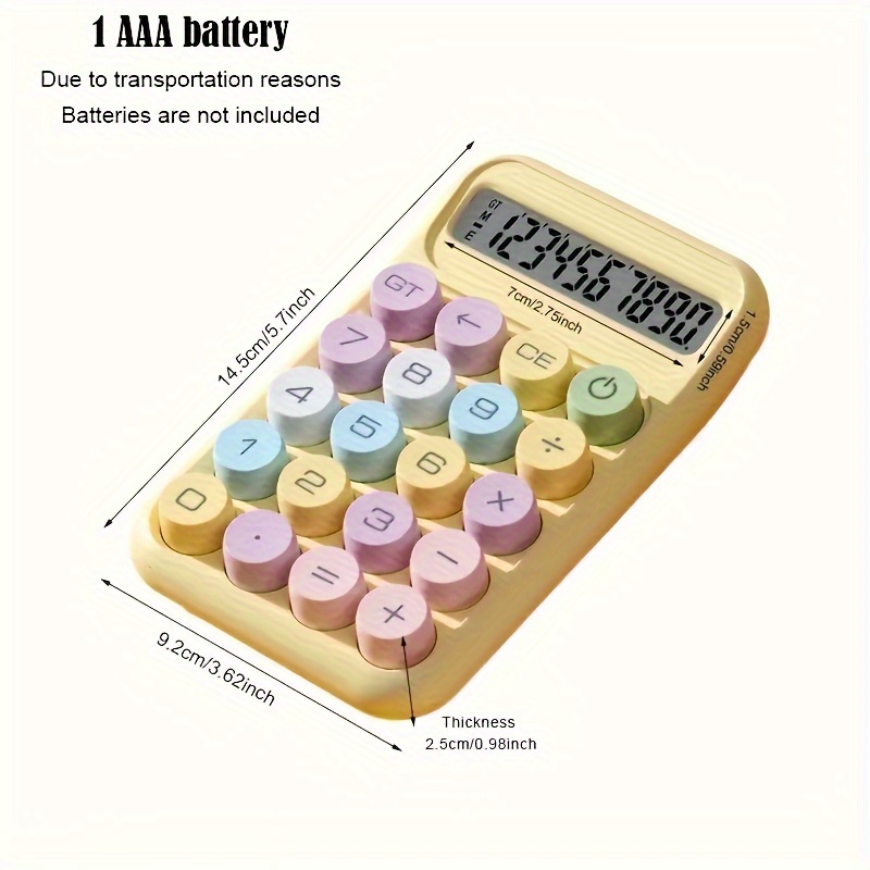 1pc Dopamine calculator, student portable mechanical keyboard, 10 digit ...