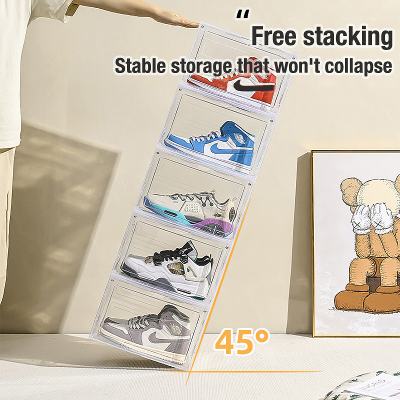 YIXIN Stackable Shoe Box Transparent Shoe Rack Shoes Storage Box ...