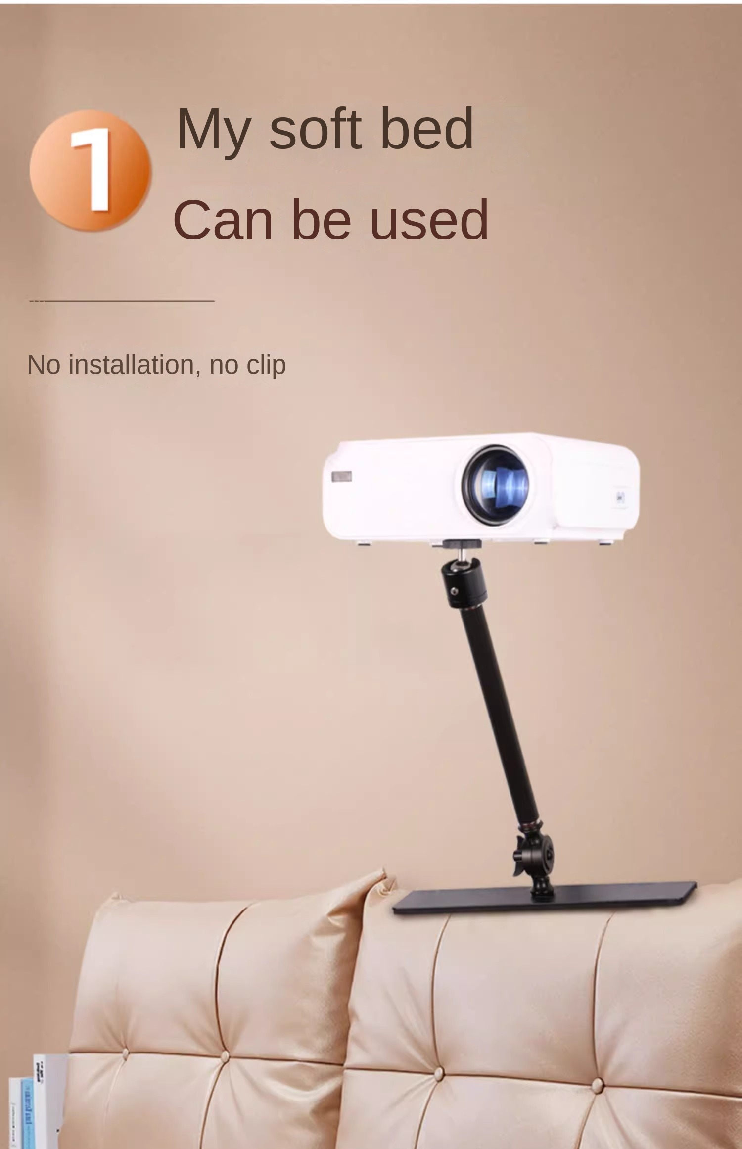 Bedside Projector Bracket Bedroom Sofa Back Wall Projection Ceiling ...