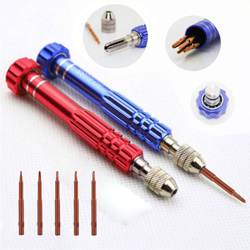 5 in 1 Alloy Magnetic Disassemble Open Repair， Screwdriver Tool Set for ...