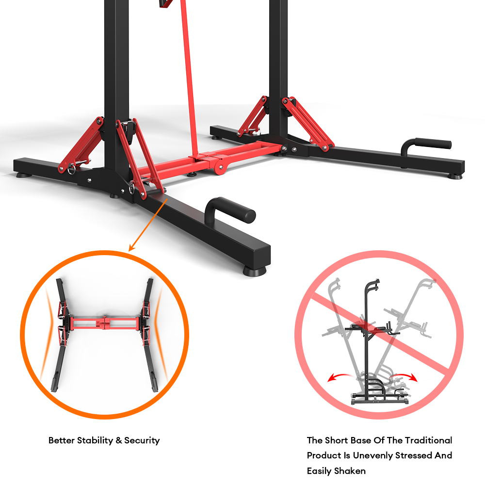 OneTwoFit Pull Up Bar Foldable Pull Up Bar for Home/Gym 9 Levels ...