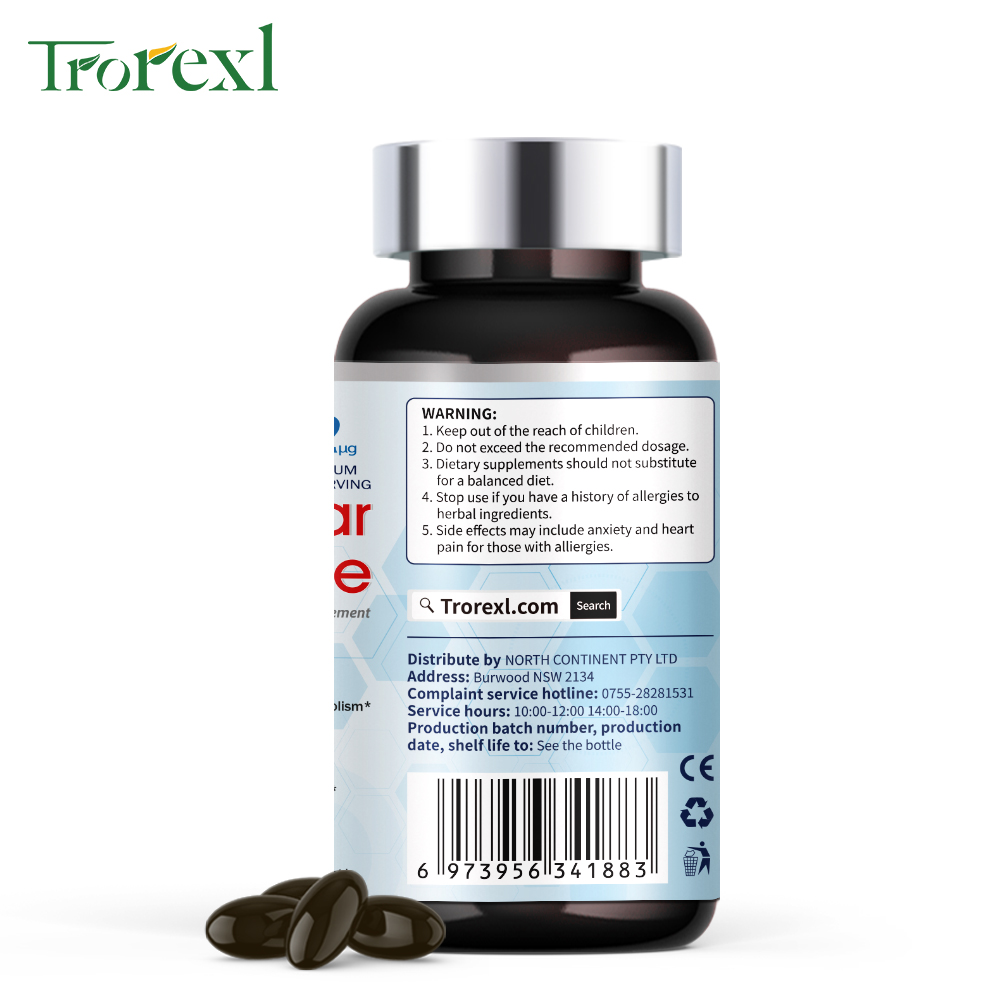 Trorexl 66 caps/bottle Blood Sugar Lower Soft Capsule Naturally Manage ...