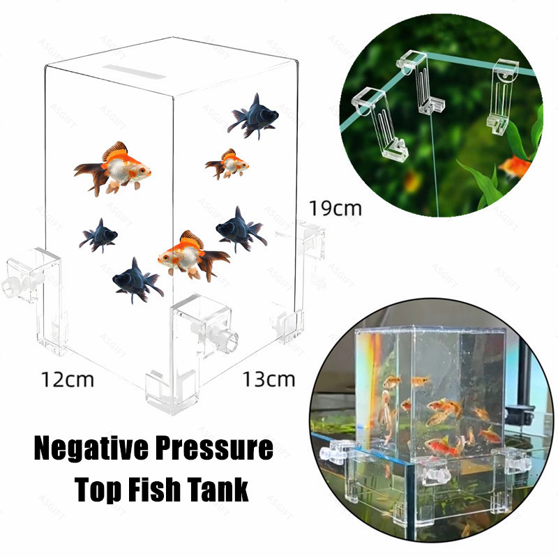New Negative Pressure Fish Tank Aerial Aquarium Ecological Extender ...