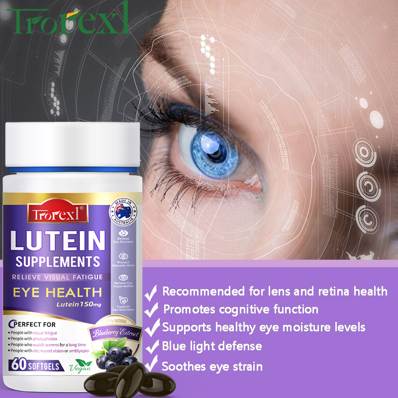 Trorexl 【Bright Guard】Eye protection capsules carotene Relieve eye ...