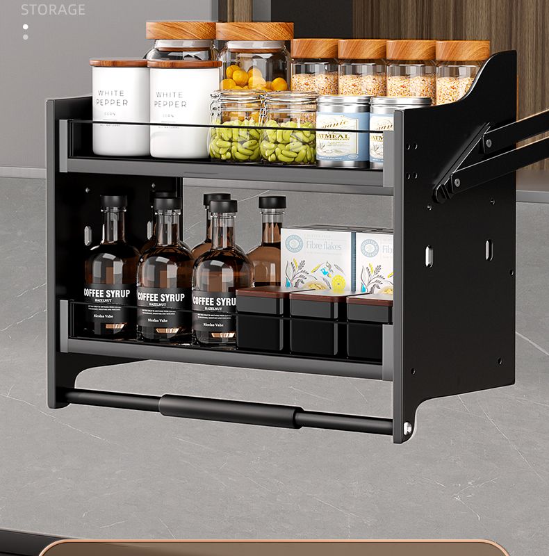Cabinet lifting basket Kitchen hanging cabinet pull-down basket storage ...
