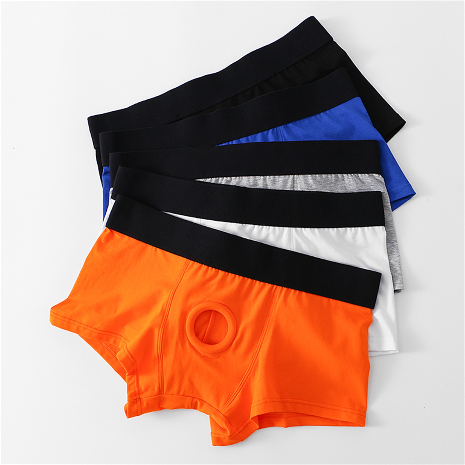 [CLEVER-MENMODE]Cotton Sexy Men Boxers Front Pocket Hollowing Out ...
