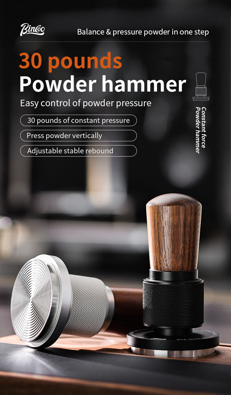 BINCOO Constant Force Tamping Hammer 30-pound Impact Espresso Tamping ...