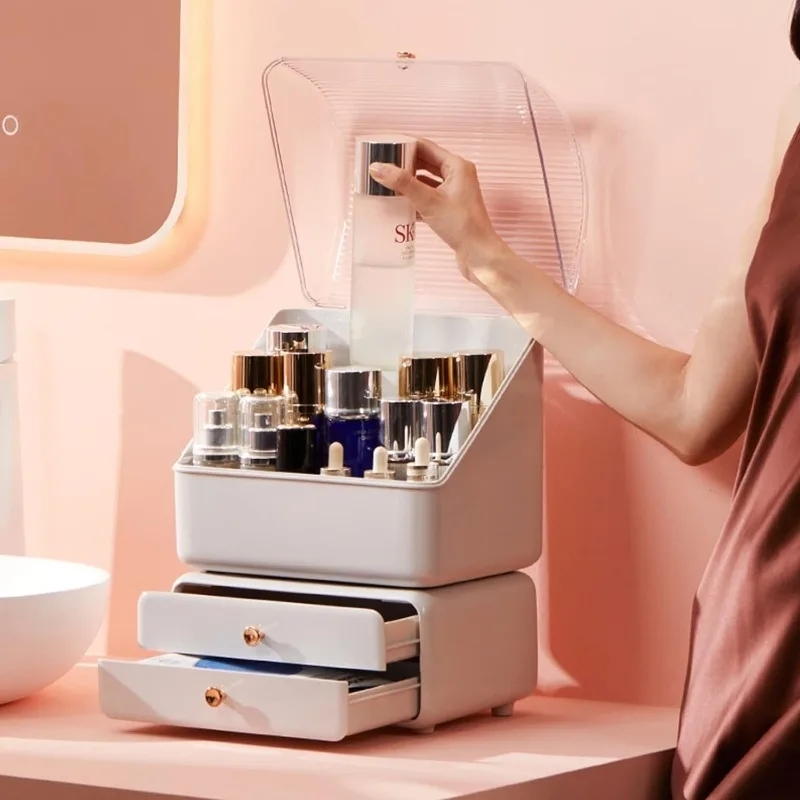 【Singapore spot】Makeup Organizer Big Capacity Transparent Cosmetic ...