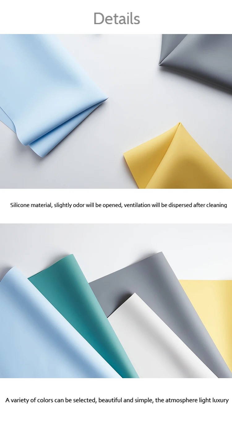 60/40cm Oversized Food Grade Silicone Waterproof Placemat Heat ...