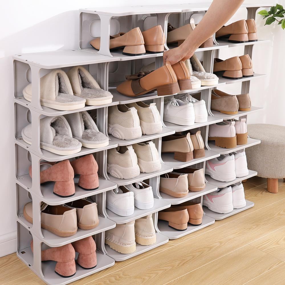 【SG Stock】HAIXIN 4layer Shoe Rack Outdoor Plastic Shoe Rack Foldable ...