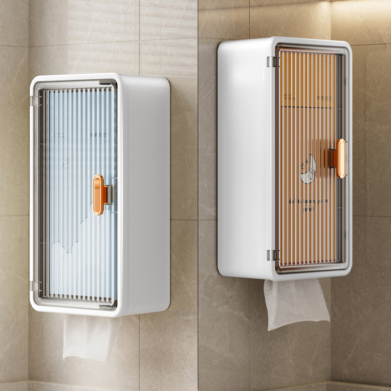 Toilet Paper Roll Tissue Box Holder Container Sanitary Multi Storage ...