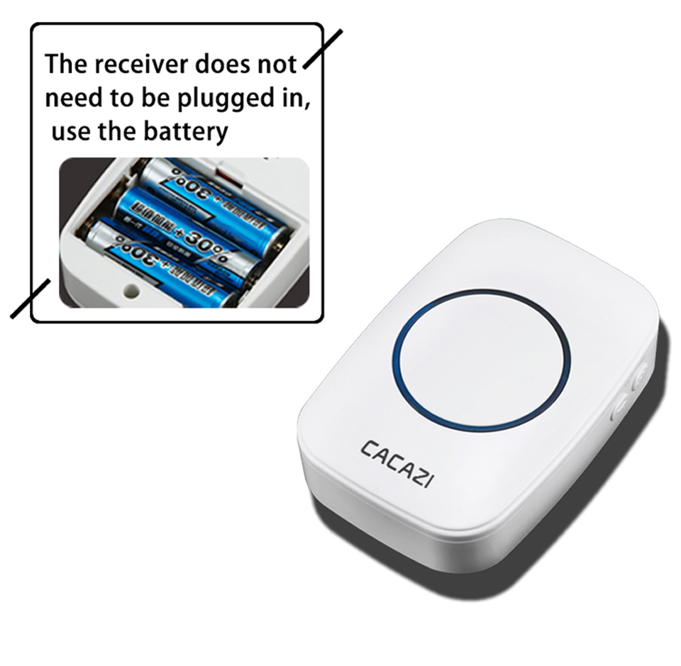 Wireless doorbell, waterproof call bell battery operated chime at 1000 ...