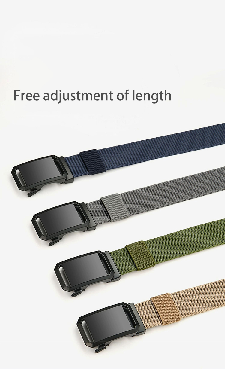 Men's Automatic Buckle Tactical Belt - Functional Casual Canvas Nylon ...