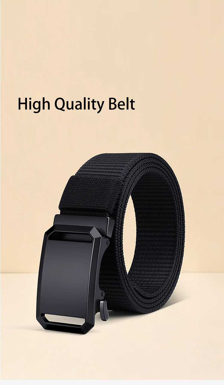 Men's Automatic Buckle Tactical Belt - Functional Casual Canvas Nylon ...