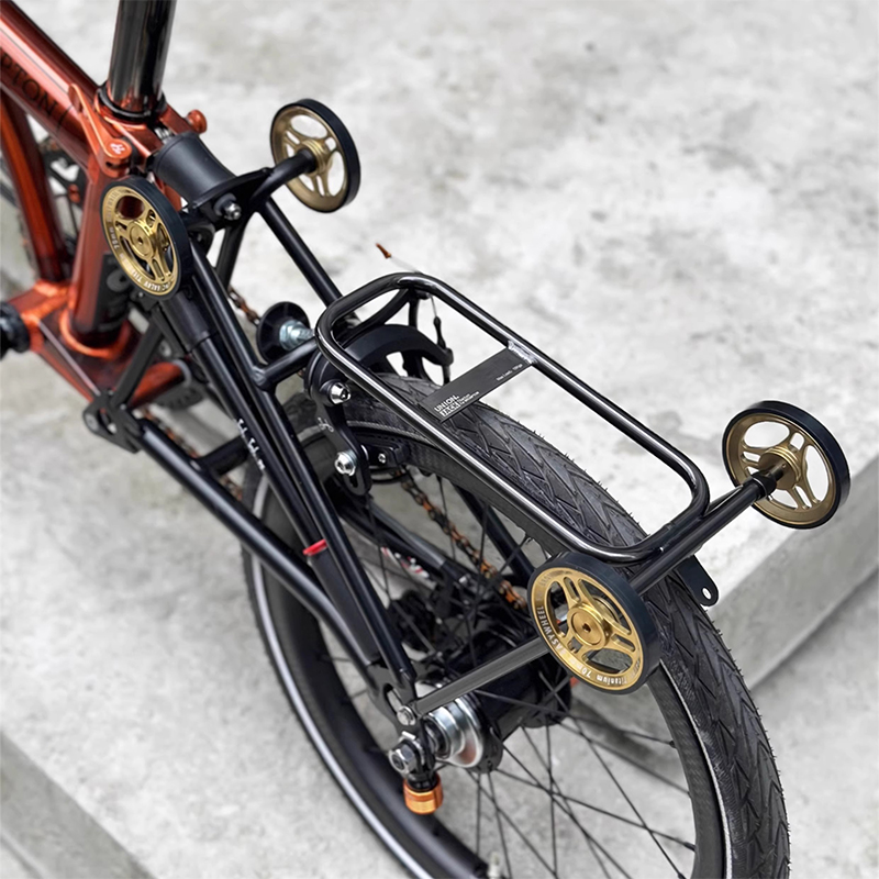 AGEKUSL Bicycle Rear Rack Titanium Alloy EZwheel Cargo Mini Rack Use ...