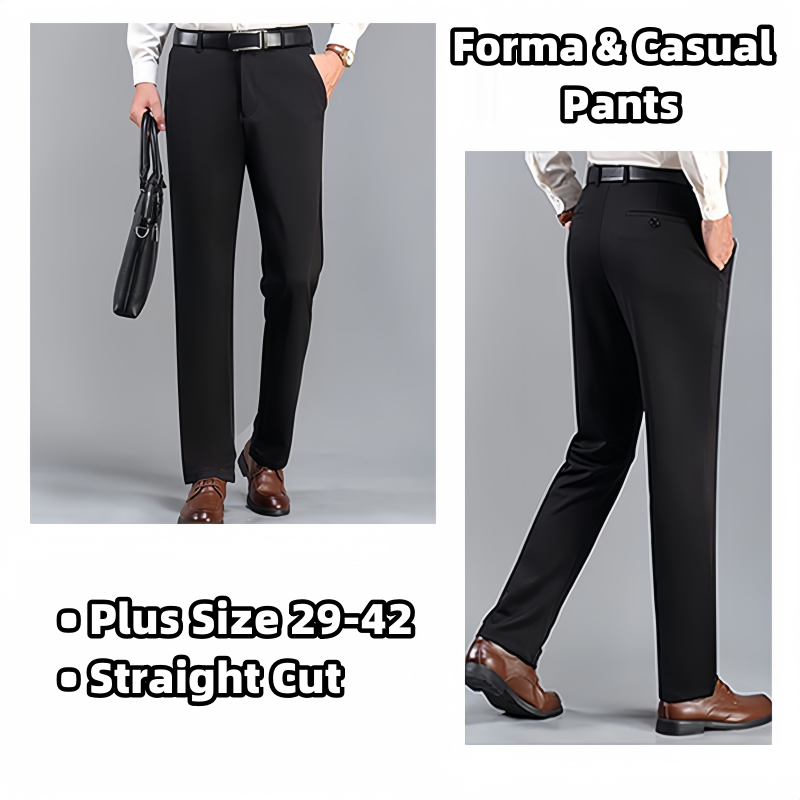 [Local Delivery] CEO Men's Formal Pants Office Stretchable Elastic ...