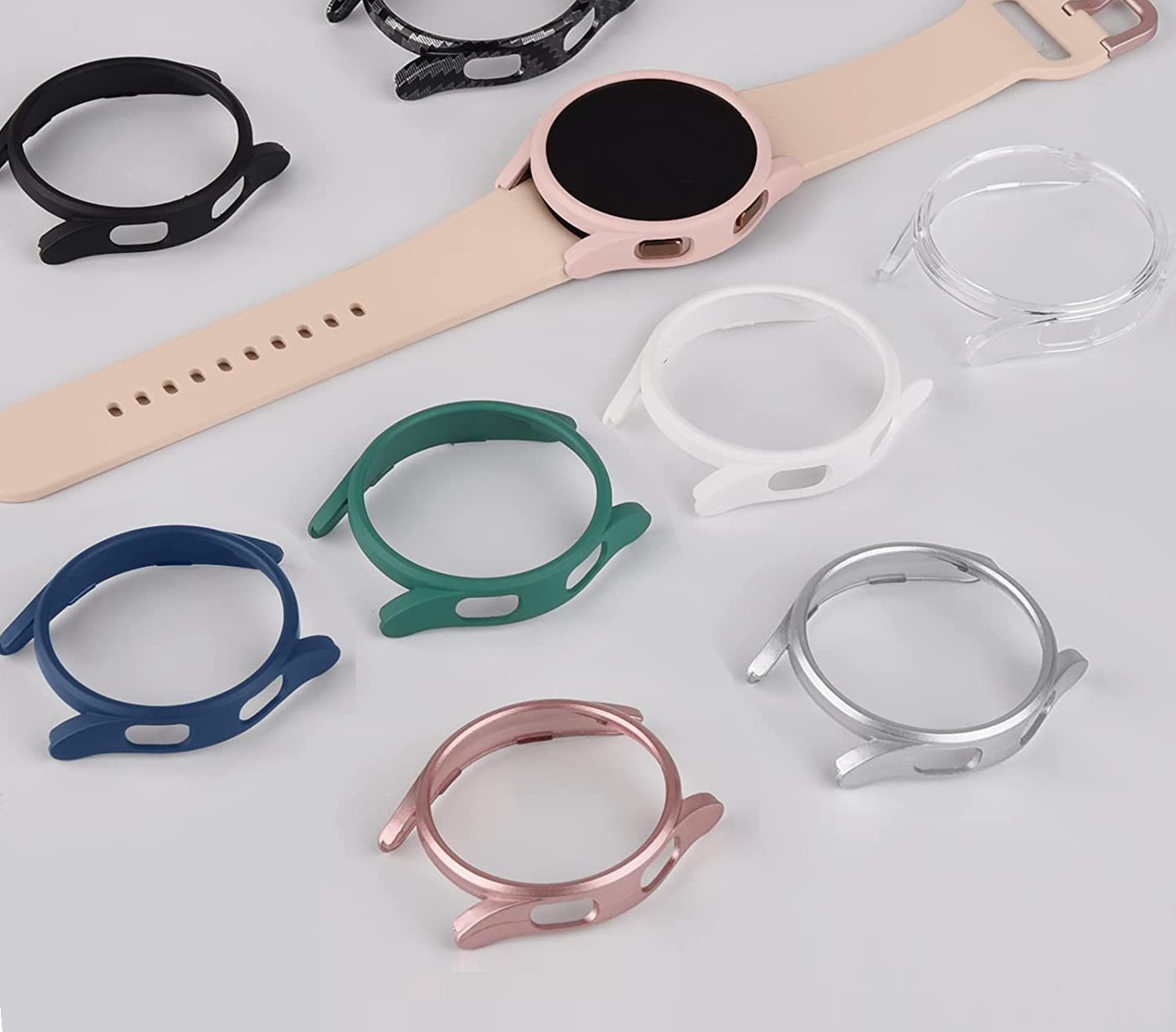 PC Hard Case for Samsung Galaxy Watch 7 Case Smartwatch Cover Frame ...