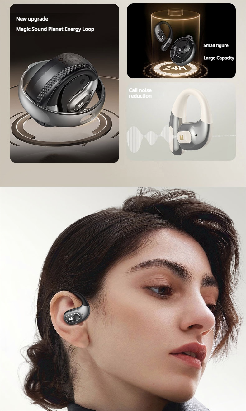 Monster Open Ear AC330 Open Ear Earphone Bluetooth 5.4 Wireless ...