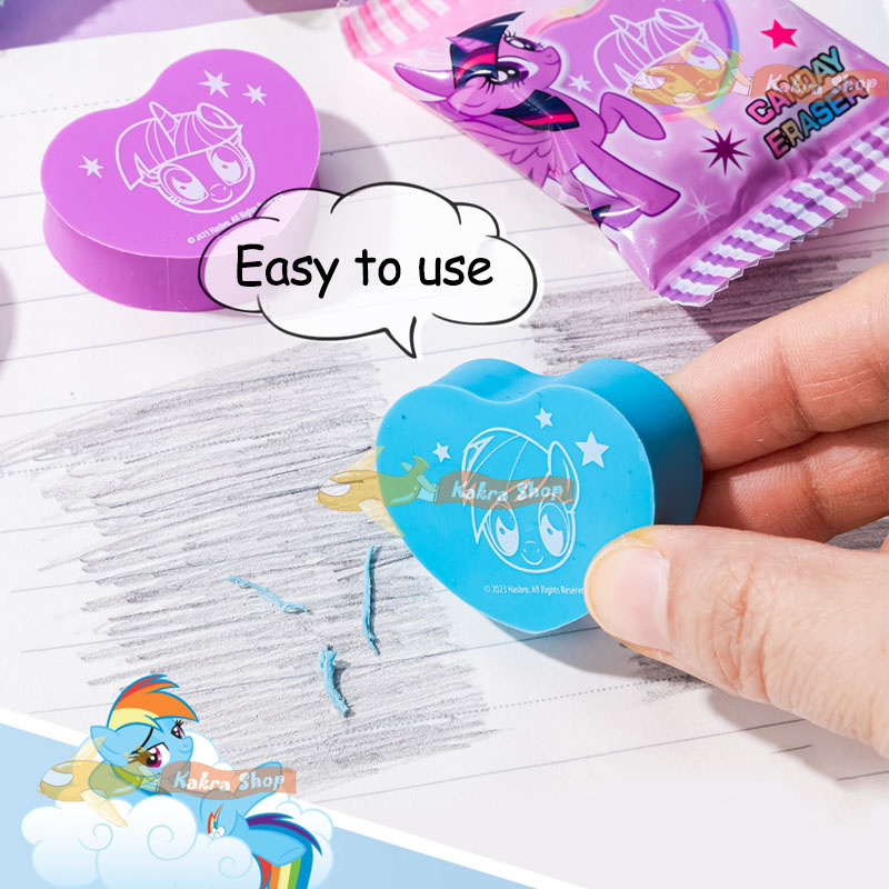 4pcs My Little Pony Eraser Cute Rainbow Dash Twilight Sparkle Pinkie ...