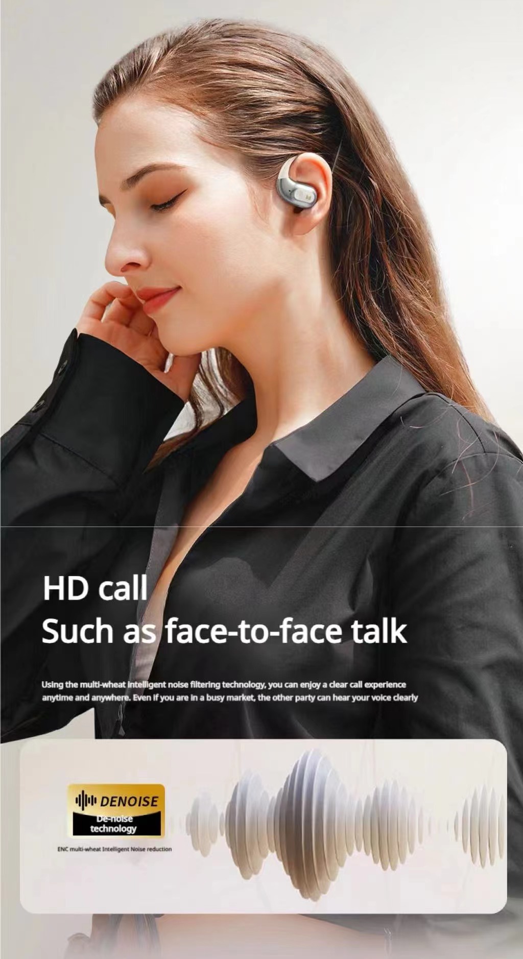 Monster Open Ear AC330 Open Ear Earphone Bluetooth 5.4 Wireless ...