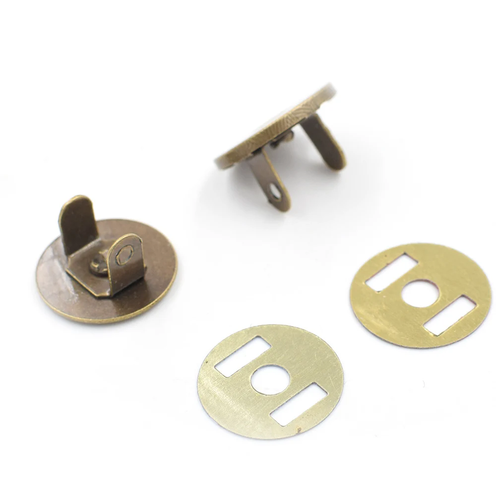 10 Pcs/Pack 10-18mm Thin Magnetic Buttons Bags Magnet Automatic ...