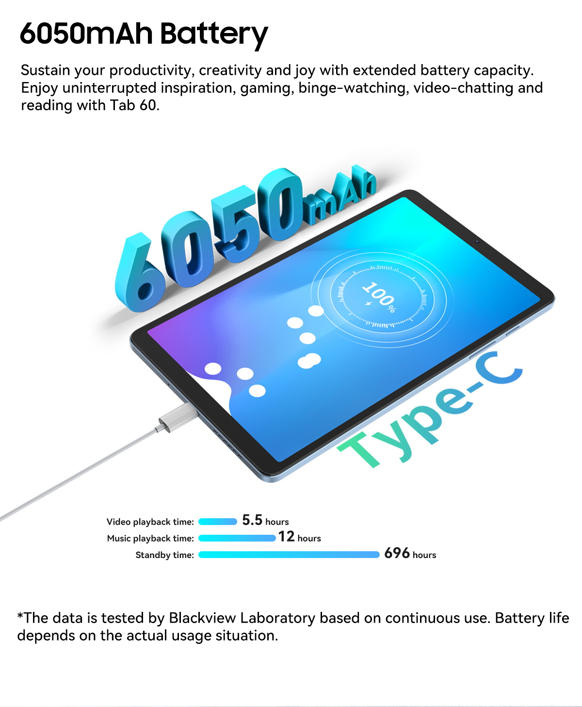 New Arrival Blackview Tab 60 Android Tablet (8.68'' / 6GB RAM + 128GB ...