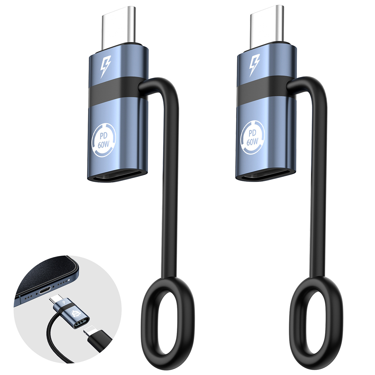 OTG Lightning to Type-c Adapter Support Lightning female to Type-C ...