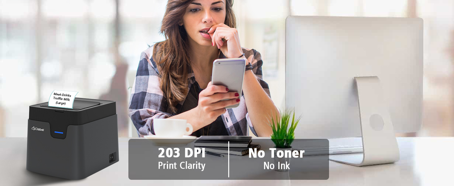 CLABEL 321D Desktop Thermal Printer Bluetooth | 80mm GST Receipt ...