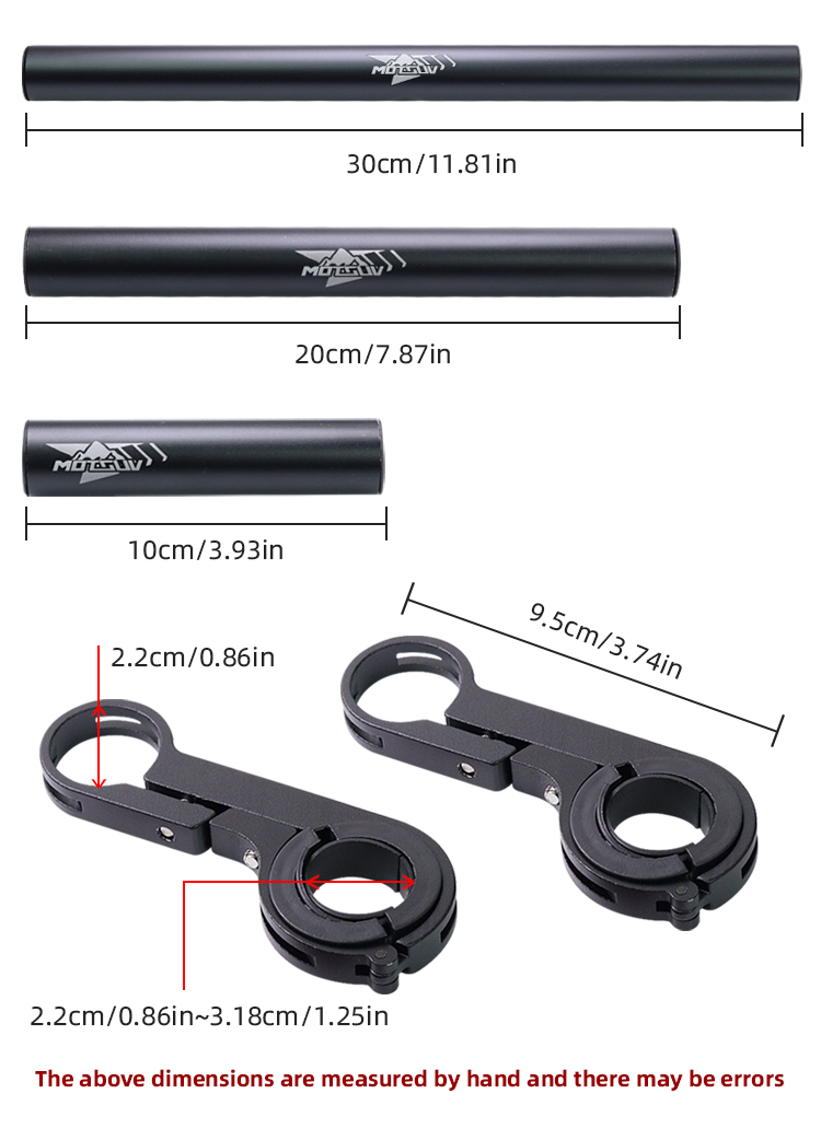 10/20/30 cm Bike Handlebar Extender Bicycle Handlebar Extended Bracket ...