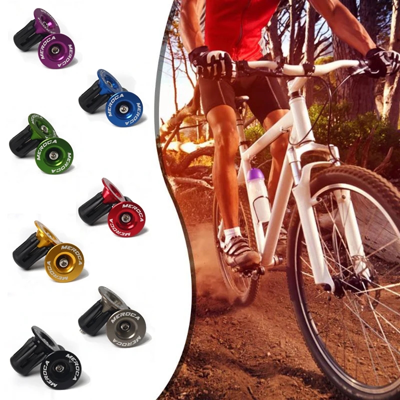 MEROCA 1pair Bike End Plugs MTB Bike Handle Bar Plug End Cap Bicycle ...