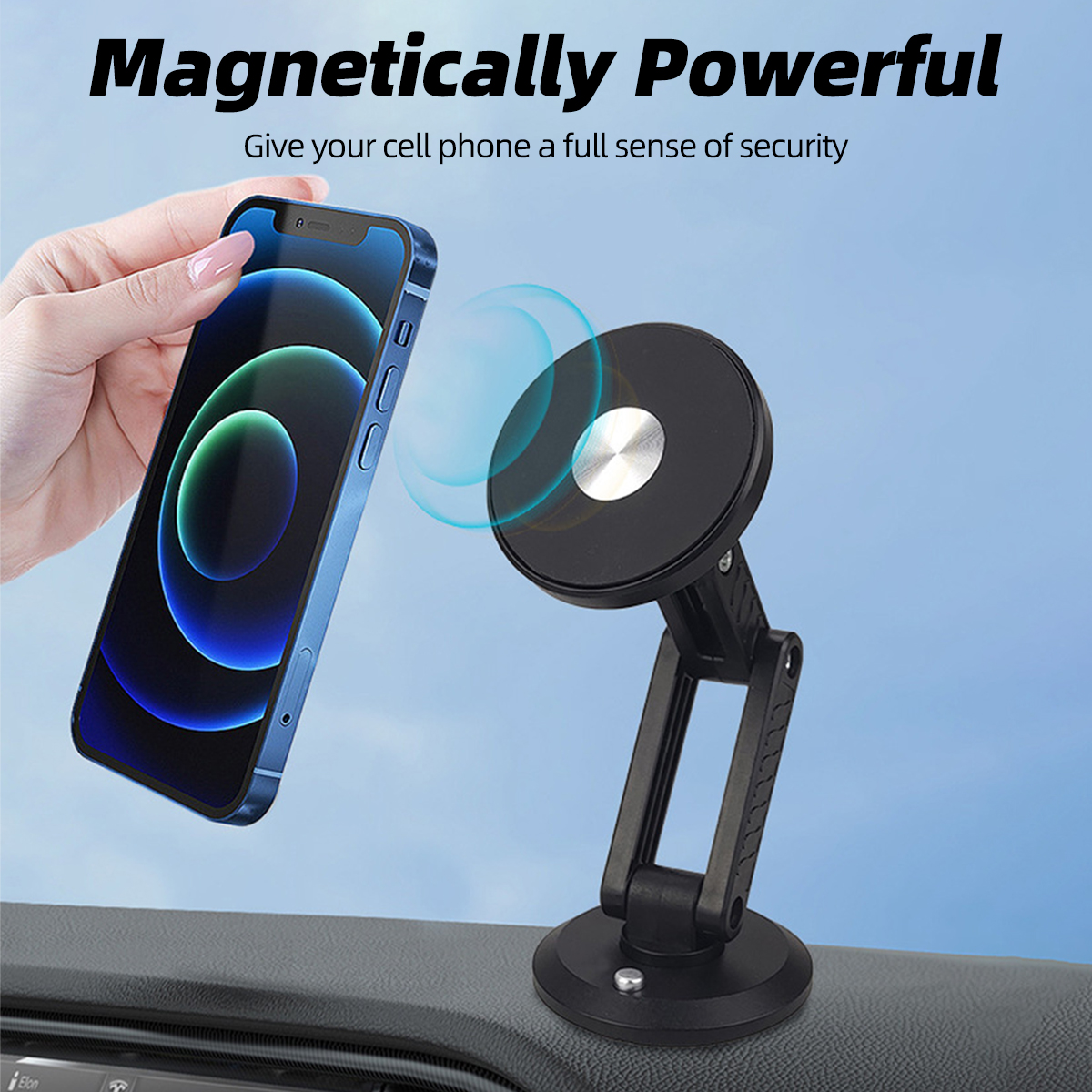 Ankndo Magnetic Car Mobile Phone Stand For Car Dashboard Navigation ...