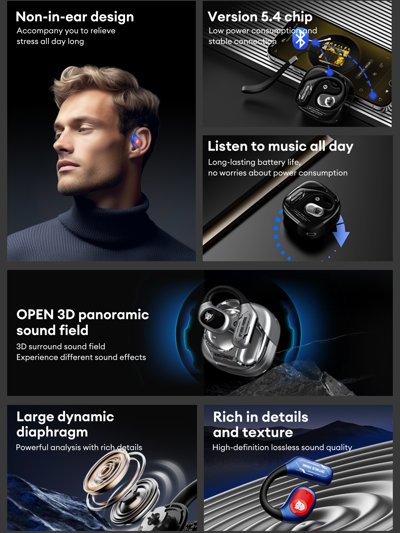 Transformers TF-T18 Bluetooth Earphone Wireless Earphone On Ear ...