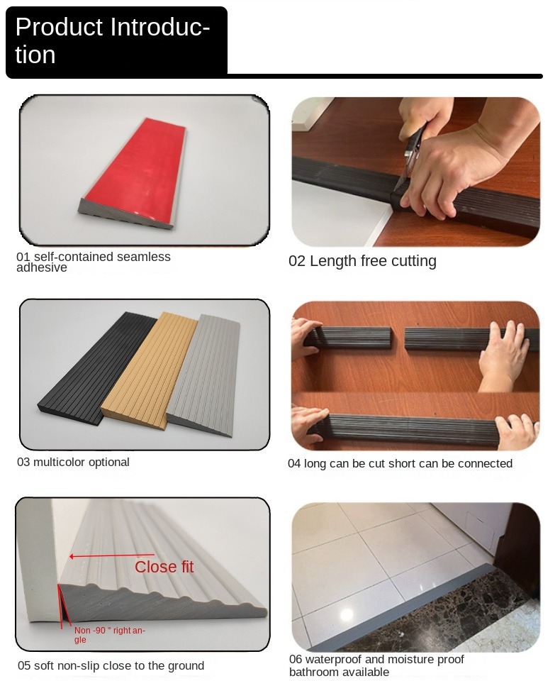 NiNiFeng Threshold Ramp Robot Climb Ramp Rubber Floor Ramp Indoor Slope ...