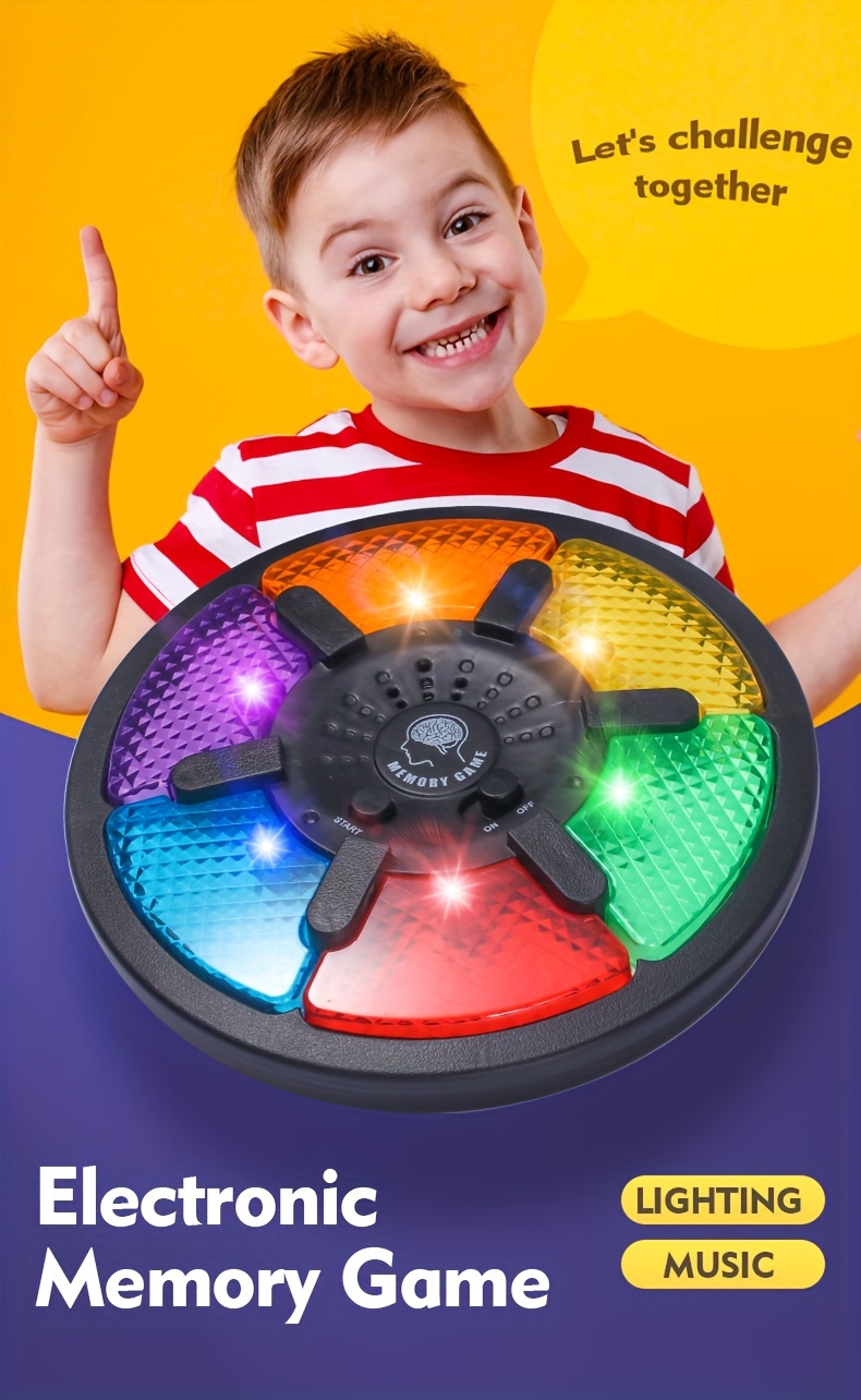 Children's Memory Training Game with LED Lights and Sound, Thinking & Memory Educational Toys ...