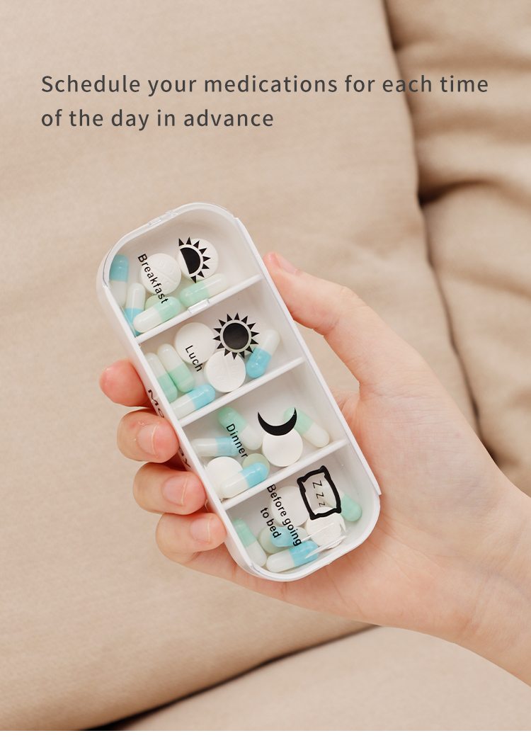Pill Box 7 Days Large-Capacity Sub-Packing Box Portable Type Elderly ...