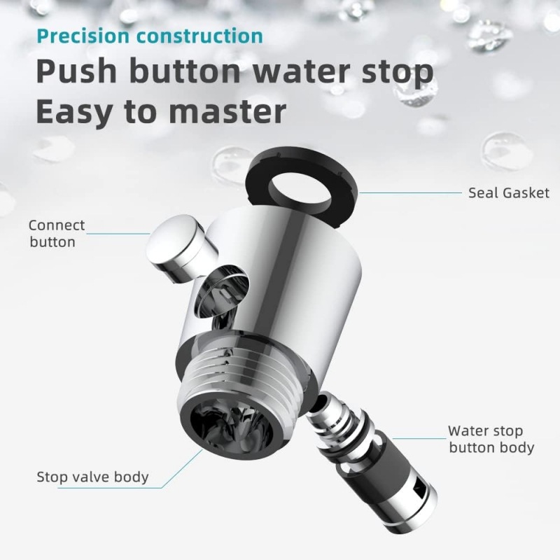 Water Flow Control Valve, Angle Simple Shut Off Valve for Handheld ...