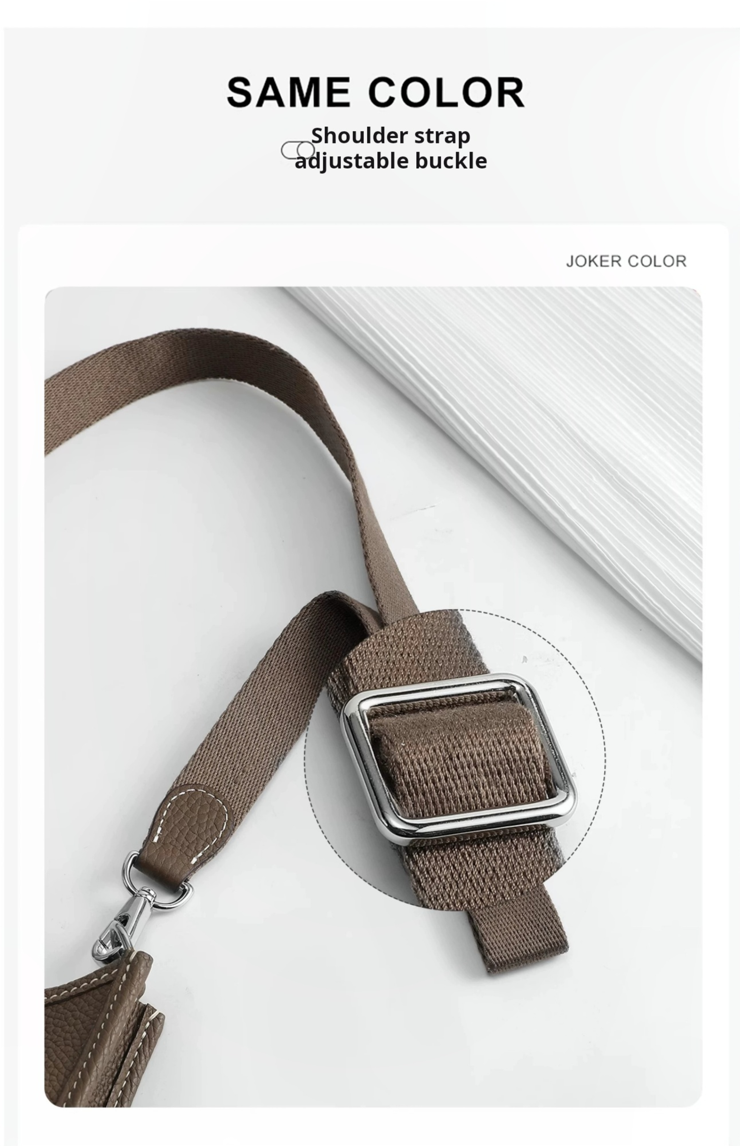 Evelyn mini bag shoulder strap adjustable buckle strap shortened buckle ...
